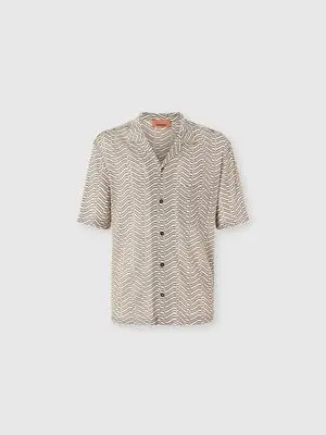 Missoni Viscose Knit Bowling Shirt With Greek Key Motif - Multicoloured