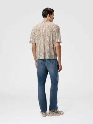 Missoni Viscose Knit Bowling Shirt With Greek Key Motif - Multicoloured