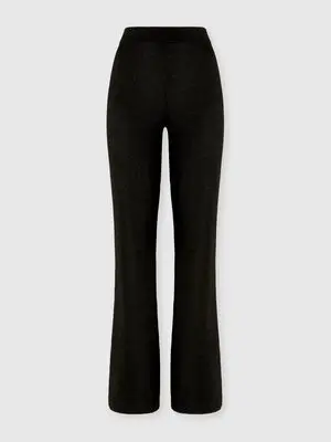 Missoni Straight Long Pants In Lam - Black