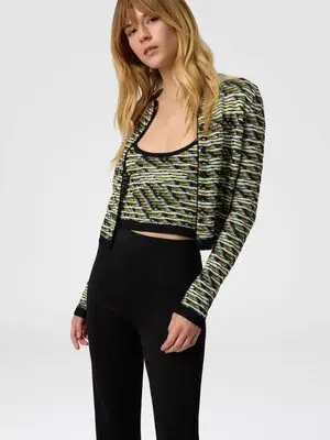 Missoni Straight Long Pants In Lam - Black