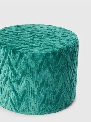 Missoni Fossile Indoor Cylinder Cushion 40x30 Cm With Chevron Pattern