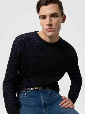 Missoni Wool And Viscose Zig Zag Crewneck Pullover
