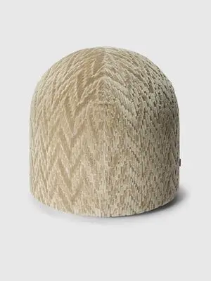 Missoni Fossile Viscose And Cotton Pouf 50x50 Cm - Beige