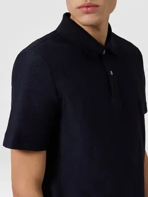 Missoni Jacquard Cotton Polo Shirt With Tone-on-tone Zigzag Design