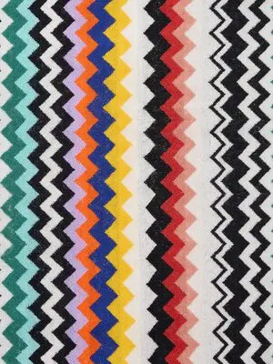 Missoni Best Bath Towel 100x150 Cm Zig Zag In Cotton Terry - Multicoloured
