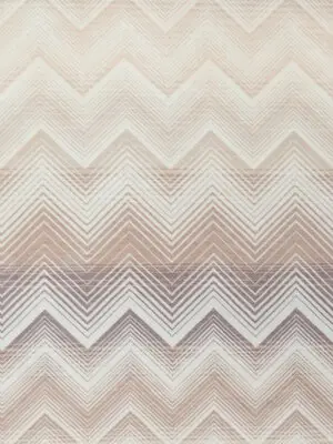 Missoni Marea Beach Towel In 100% Cotton 180x100 Cm With Zig Zag Pattern - Beige