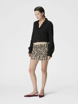 Missoni Jacquard Knit Mini Skirt With Sequins