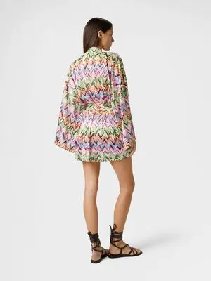 Missoni Up In Stretch Viscose With Lace And Zigzag Motif