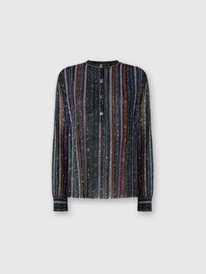 Missoni Henley Blouse With Mandarin Collar - Multicoloured