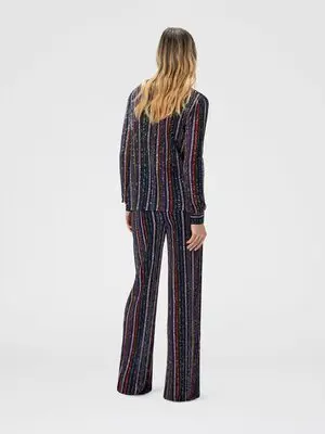 Missoni Henley Blouse With Mandarin Collar