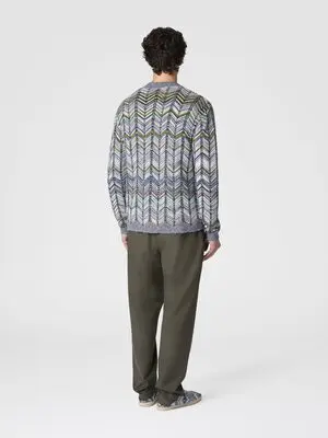 Missoni Cotton Chevron Cardigan With Pockets