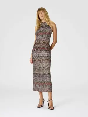 Missoni Midi Dress With Halter Neck