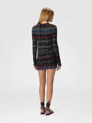 Missoni Crew Neck Sweater With Wave Pattern
