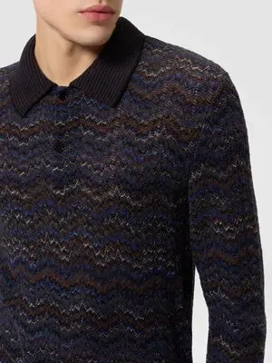 Missoni Sleeve Cashmere And Viscose Polo Shirt