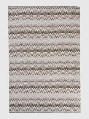 Missoni Plaid Blanket 130x195 Cm Cotton And Wool Blend Chevron