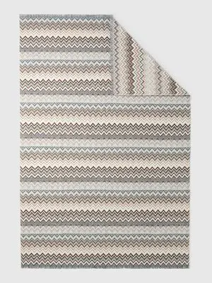 Missoni Plaid Blanket 130x195 Cm Cotton And Wool Blend Chevron