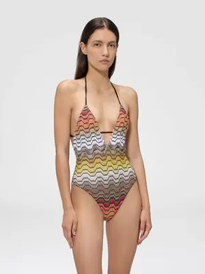 Missoni Piece Swimsuit With Greek Motif