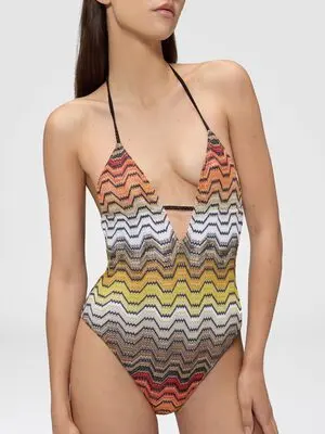 Missoni Piece Swimsuit With Greek Motif
