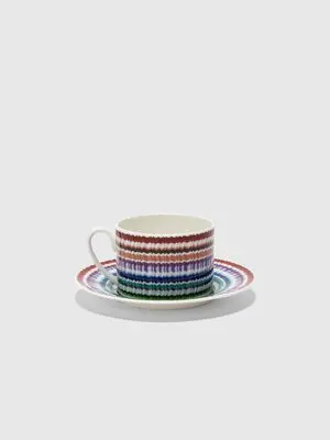 Missoni Waves Set Of 2 Tea Cups & Saucers