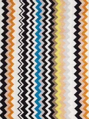 Missoni Five-piece Bath Bath Set In Cotton Terry - Black Multicoloured