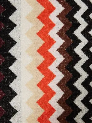 Missoni Best Set Of Six Pure Cotton Face Towels - Red,multicoloured