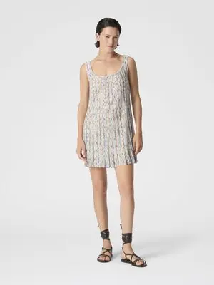 Missoni Sleeveless Mixed Viscose Mini Dress With Sequins