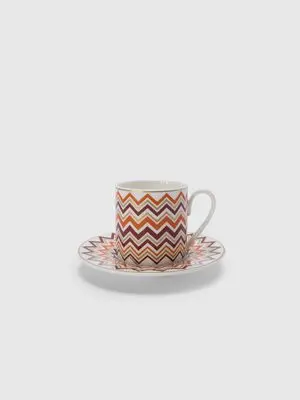 Missoni Iconic Set Of 6 Coffee Cups & Saucers