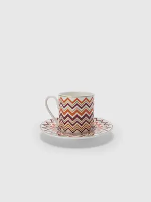 Missoni Iconic Set Of 6 Coffee Cups & Saucers