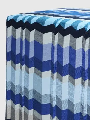 Missoni Positano Cubic Pouf 40x40x40 Cm - Blue,multicoloured