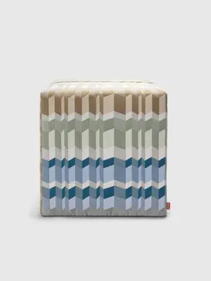 Missoni Positano Cubic Pouf 40x40x40 Cm - Multicoloured