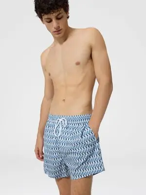 Missoni Swim Shorts With Micro Zig Zag Motif