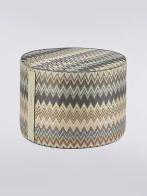 Missoni Masuleh Cylinder Pouf Rot.40x30 - Blue