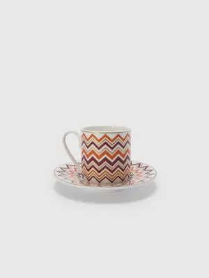 Missoni Iconic Set Of 2 Coffee Cups & Saucers