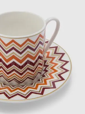 Missoni Iconic Set Of 2 Coffee Cups & Saucers