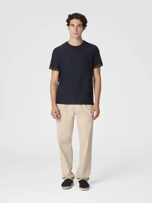 Missoni Crew-neck Cotton Jacquard T-shirt With Tone-on-tone Zigzag Design