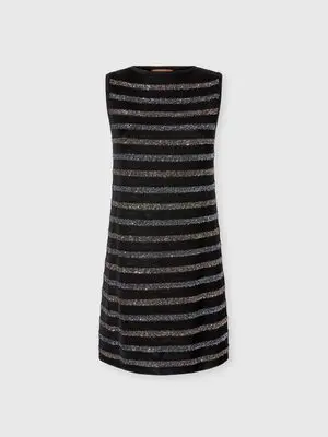 Missoni Sleeveless Sequined Chevron Mini Dress