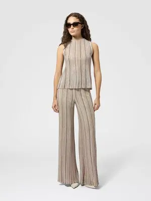 Missoni Ribbed Palazzo Trousers With Sequins