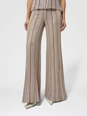 Missoni Ribbed Palazzo Trousers With Sequins