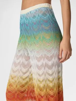 Missoni Up Trousers In Shaded Lamé Viscose