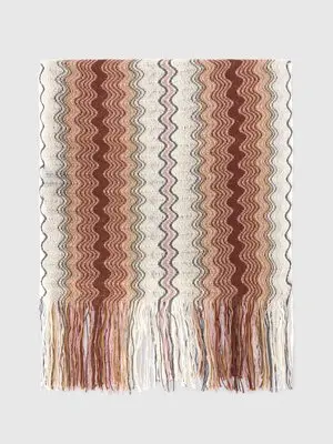 Missoni Blend Scarf With Fringes - Multicoloured