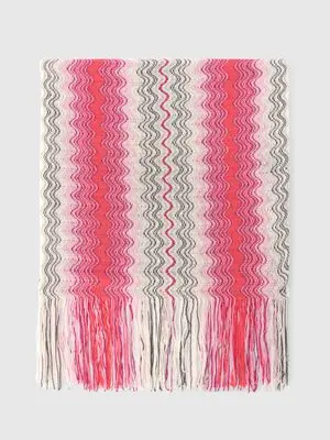 Missoni Cotton And Viscose-blend Scarf With Fringes - Multicoloured
