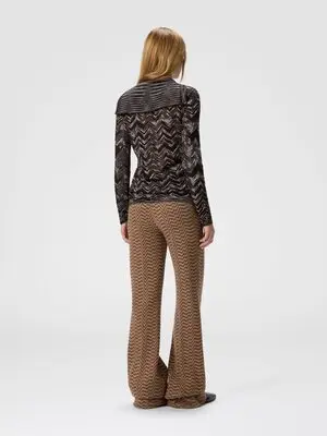 Missoni S Tailored Trousers With Chevron Pattern