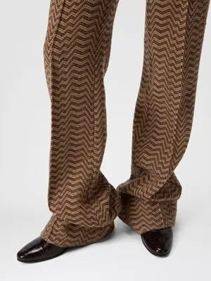Missoni S Tailored Trousers With Chevron Pattern