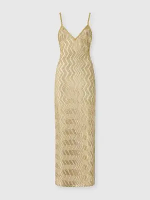 Missoni Up With Zigzag Pattern And Sequins - Gold
