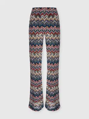 Missoni Palazzo Pants In Embroidered Lace - Multicoloured