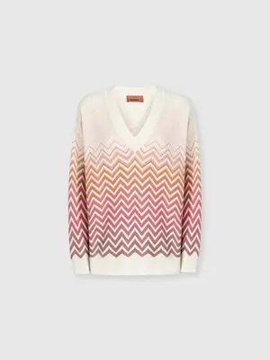 Missoni Neck Sweater - Lilac& Rust