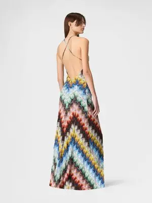 Missoni Neck In Lamé Viscose With Lace Motif