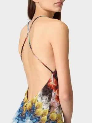Missoni Lamé Viscose Lace Motif Maxi Dress