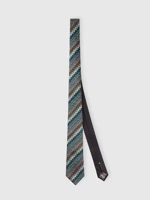 Missoni Silk Zigzag Neck Tie - Multicoloured