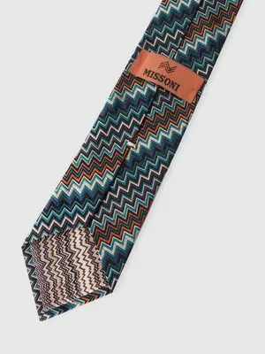 Missoni Silk Zigzag Tie - Multicoloured